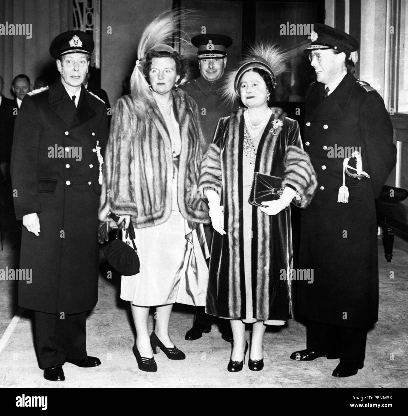 Queen Juliana and Prince Bernhard of the Netherlands alongside King ...