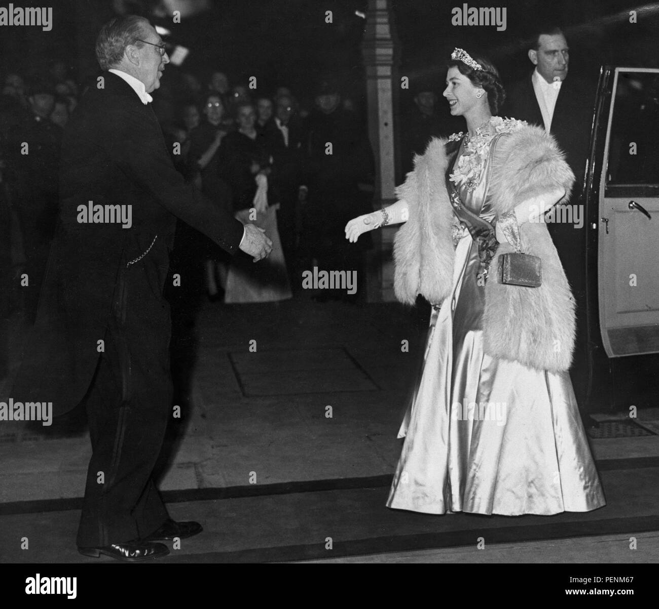 Princess Elizabeth smiles as she greets the Netherlands Ambassador in ...