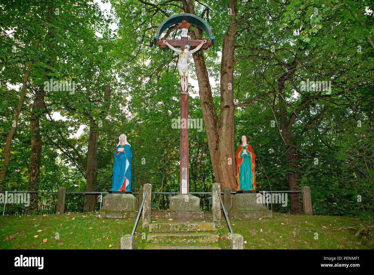crucifixion group Mainburg, Bavaria, Germany Stock Photo - Alamy