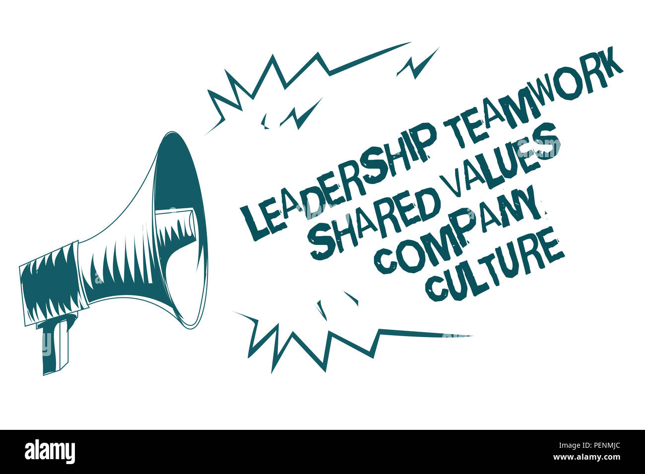 Text sign showing Leadership Teamwork Shared Values Company Culture ...