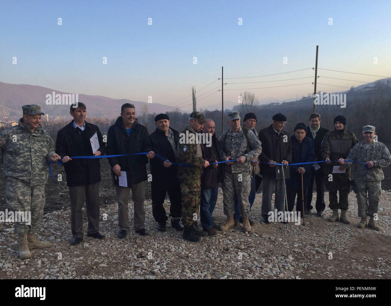 Kosovo Force leaders and local landowners and leaders prepare to ...