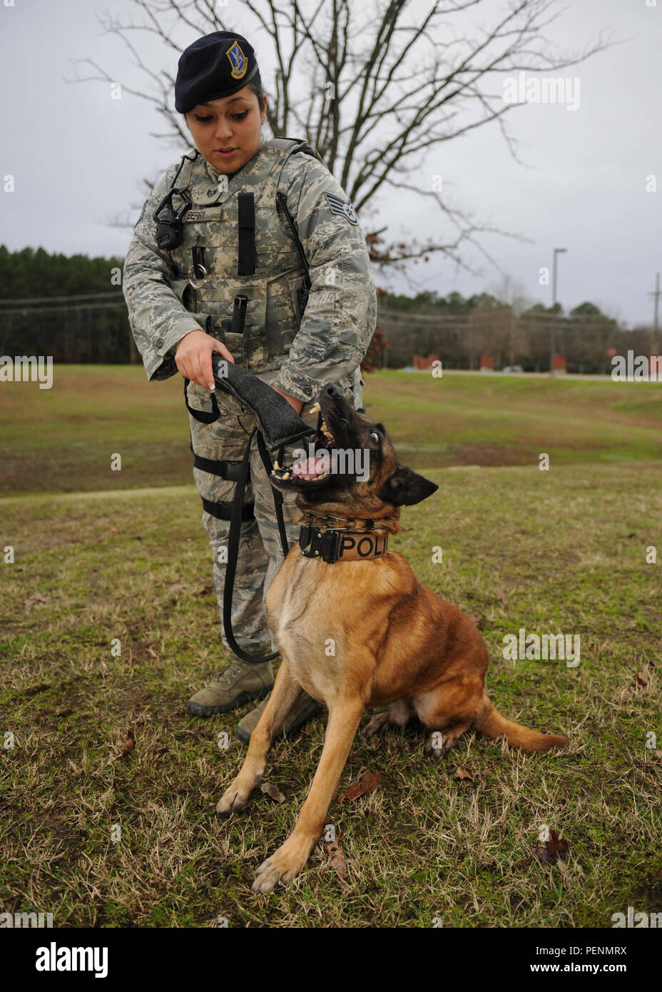 U.S. Air Force Staff Sgt. April Berry, 19th Security Forces Squadron ...
