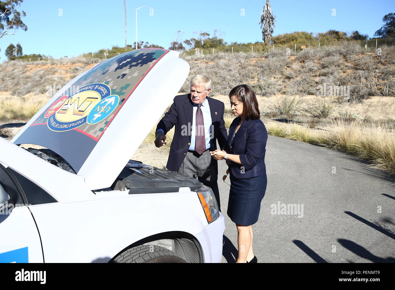 Ms. Christine Harada, Chief of Federal Sustainability Officer, right ...