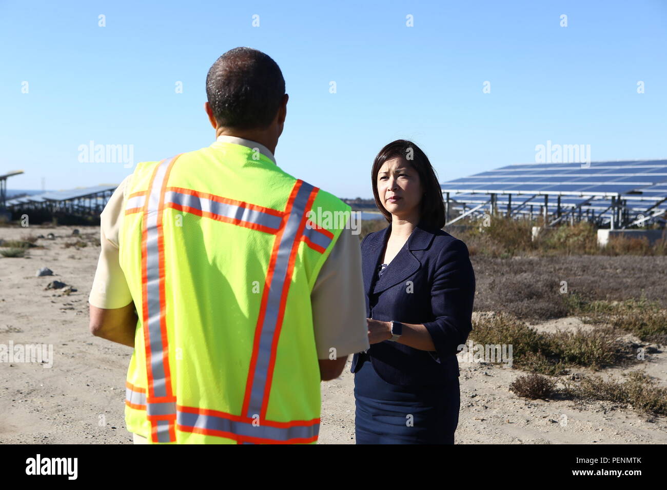 Ms. Christine Harada, Chief of Federal Sustainability Officer, receives ...
