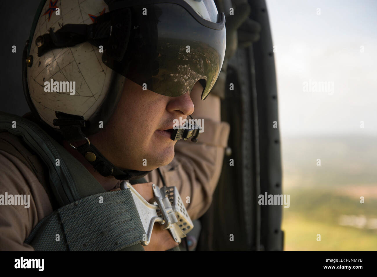 Naval Aircrewman Helicopter 2nd Class Jeremy Phillips, assigned to ...