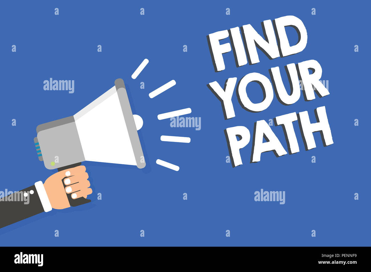 Text sign showing Find Your Path. Conceptual photo Search for a way to ...