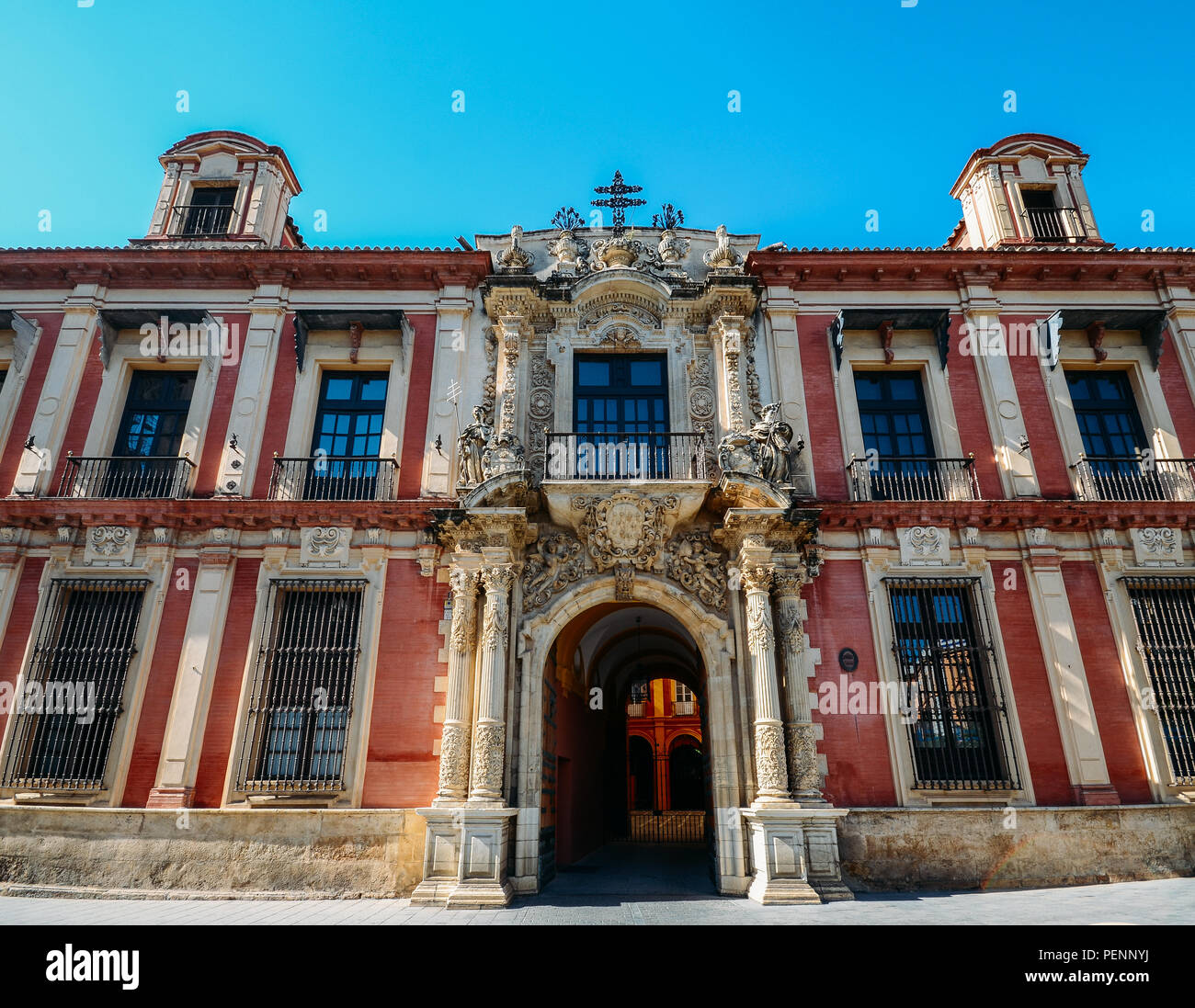 Seville, Spain - July 14th, 2018: Archbishop's Palace in Seville ...