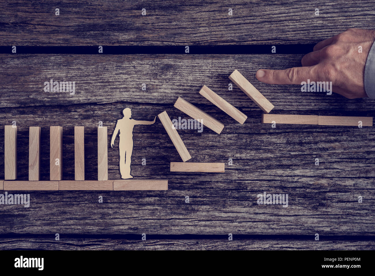 Domino silhouette hi-res stock photography and images - Alamy