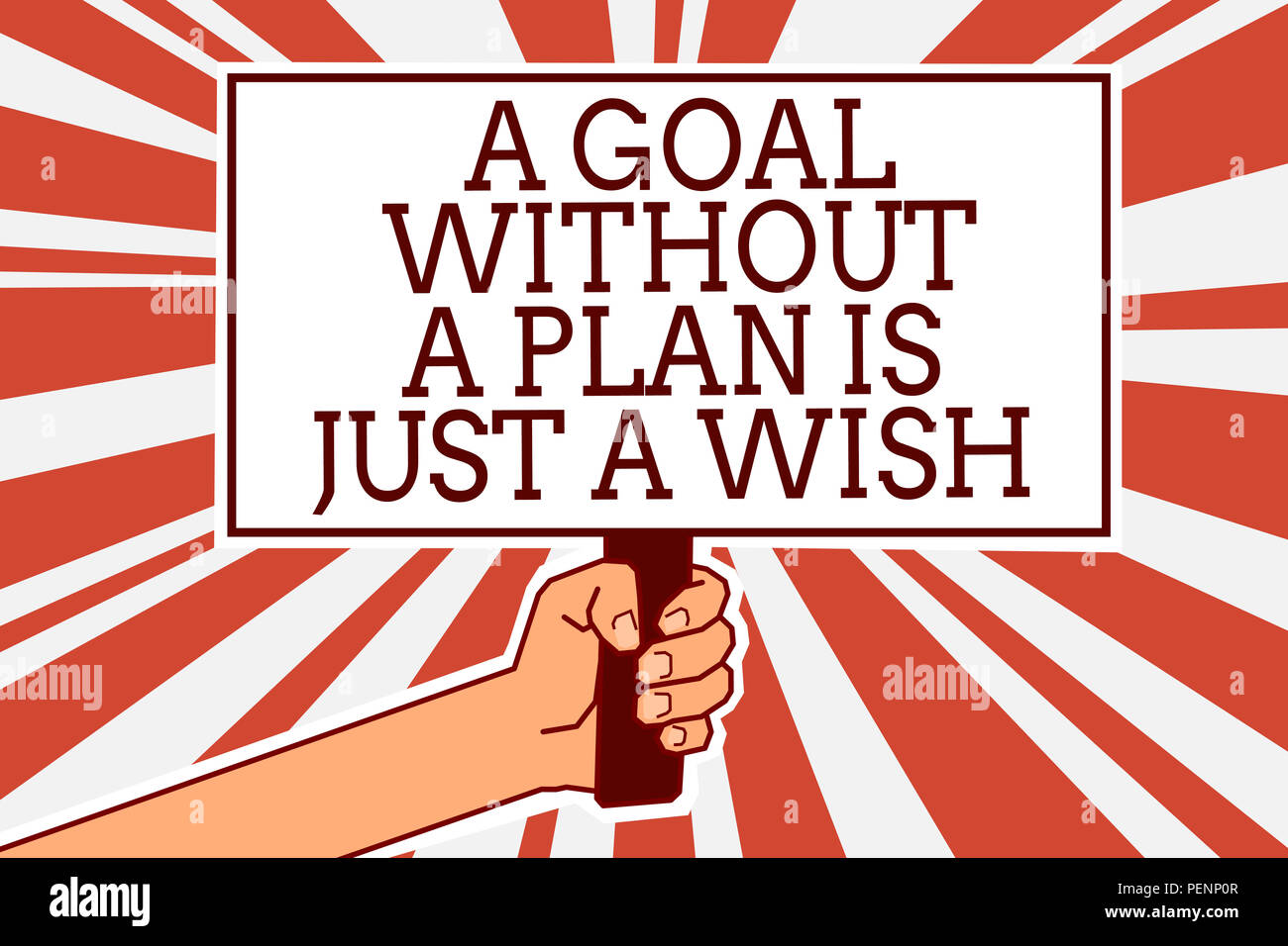 Writing note showing A Goal Without A Plan Is Just A Wish. Business ...