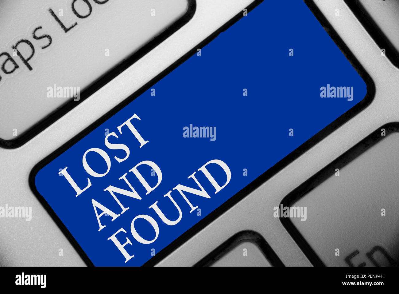 Text sign showing Lost And Found. Conceptual photo Place where you can ...
