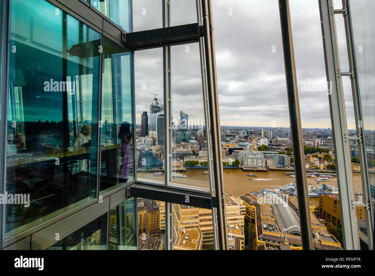 Aerial view of shard in london hi-res stock photography and images - Alamy