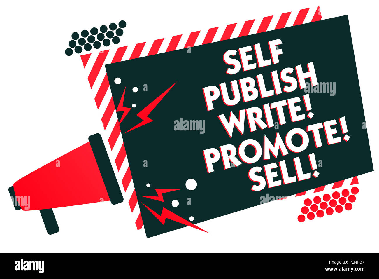 Handwriting text writing Self Publish Write Promote Sell. Concept ...