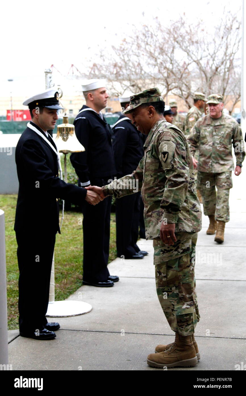 The Commander of the 377th Theater Sustainment Command, Maj. Gen. Les ...