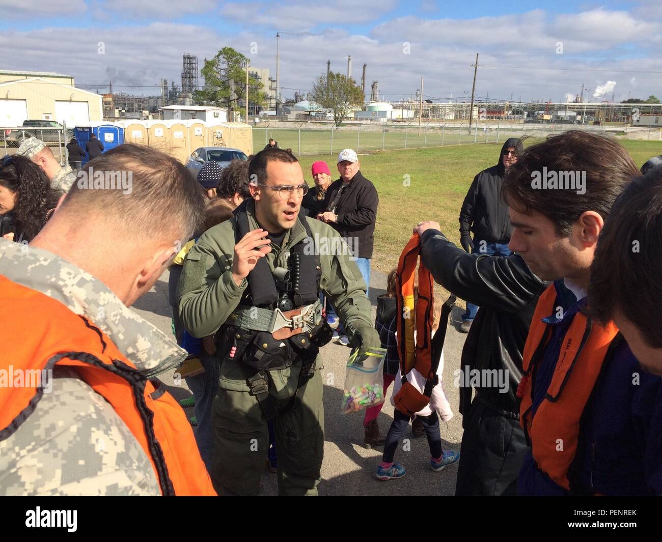 Rear Adm. David R. Callahan, commander, 8th Coast Guard District, met ...