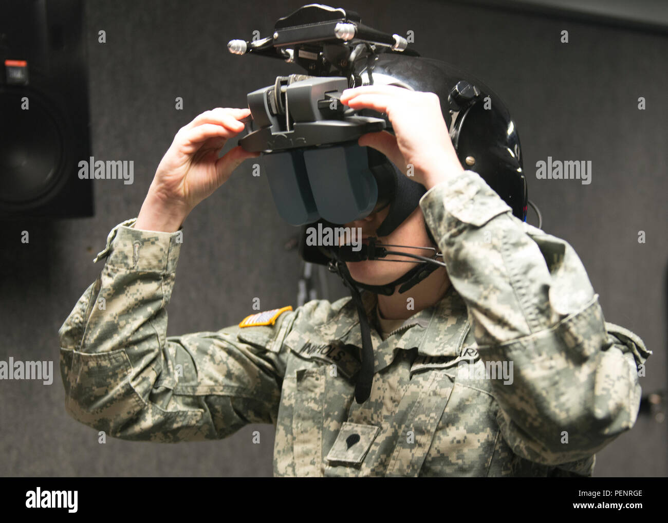 U.S. Army Spc. Cynthia Nichols, flight medic, Charlie Company, 3rd ...