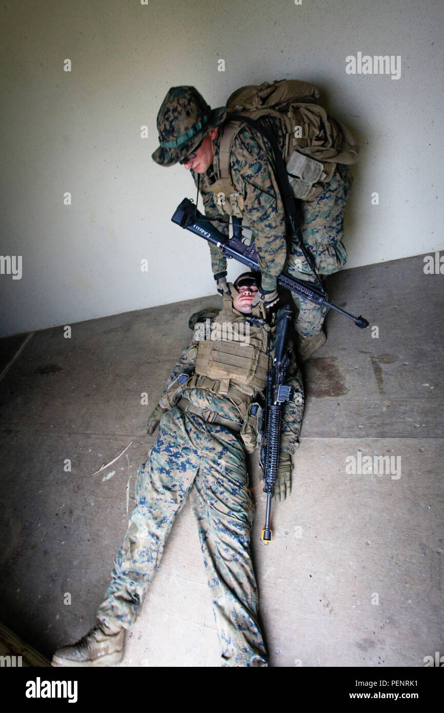 U.S. Marine Corps Lance Cpl. Robert J. Carolus III, a mortarman ...