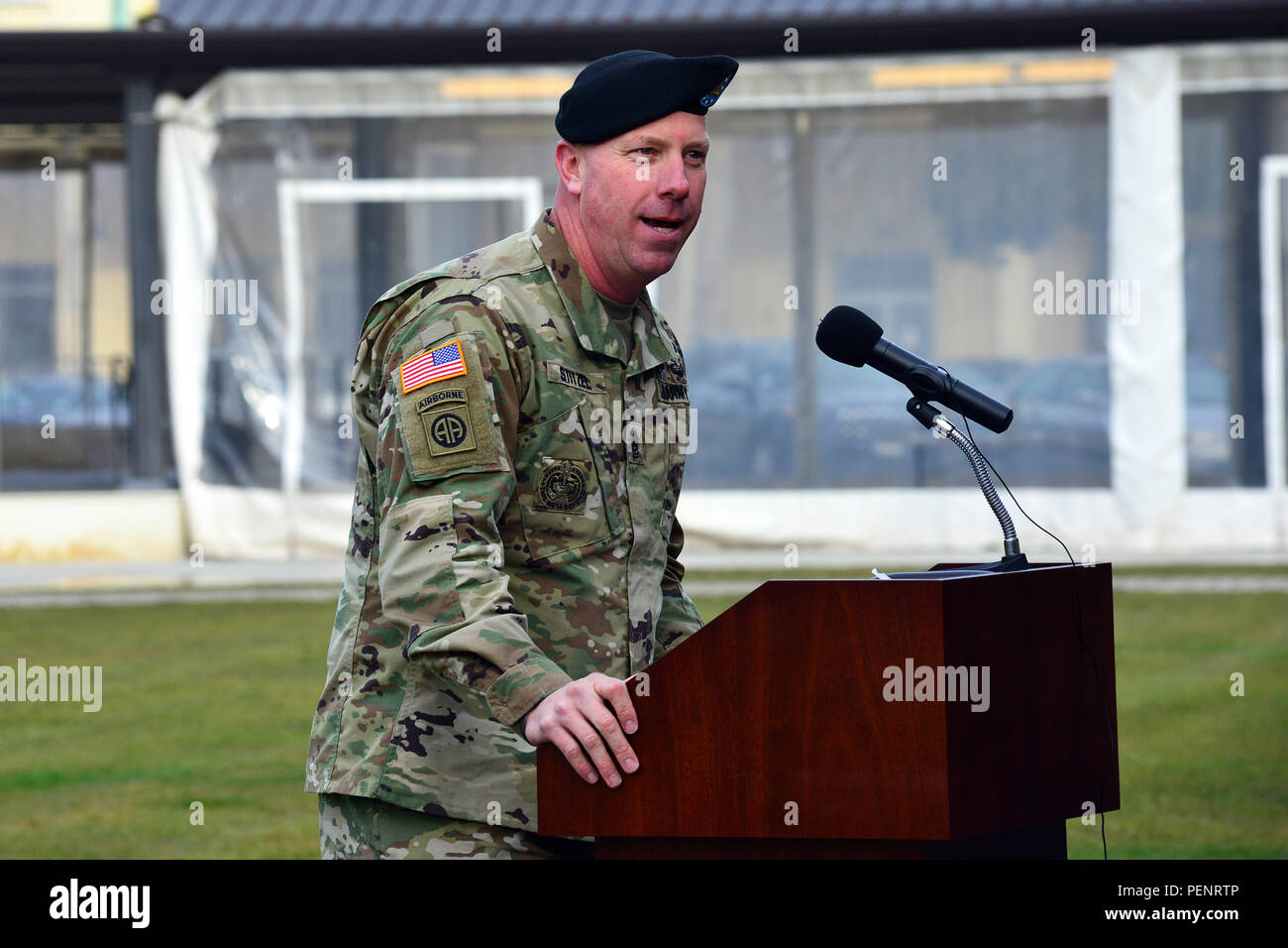 Command Sgt. Maj. Jeffery T. Stitzel, outgoing U.S. Army Africa ...