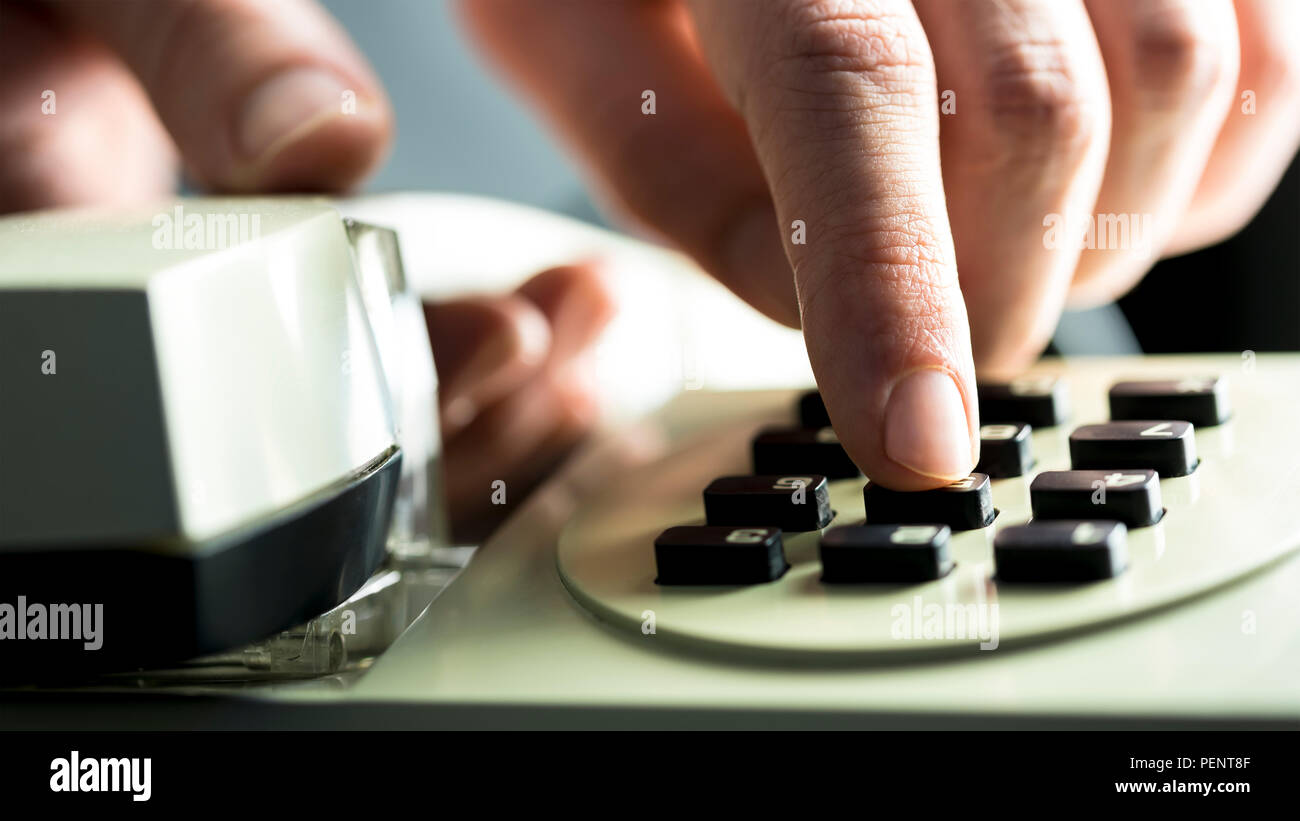 Telephone keypad numbers landline hi-res stock photography and images ...