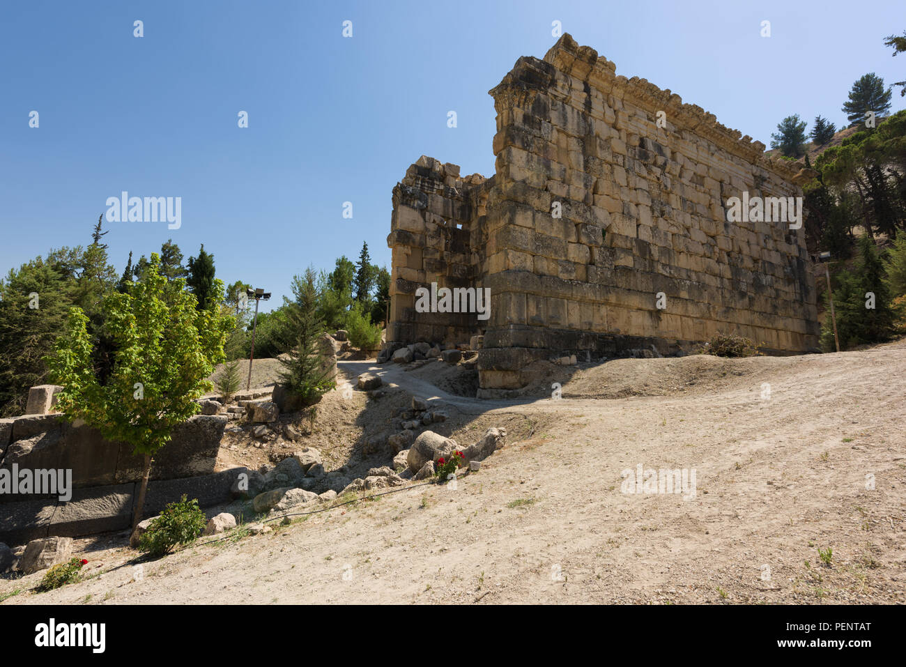 Lower roman temple of niha hi-res stock photography and images - Alamy