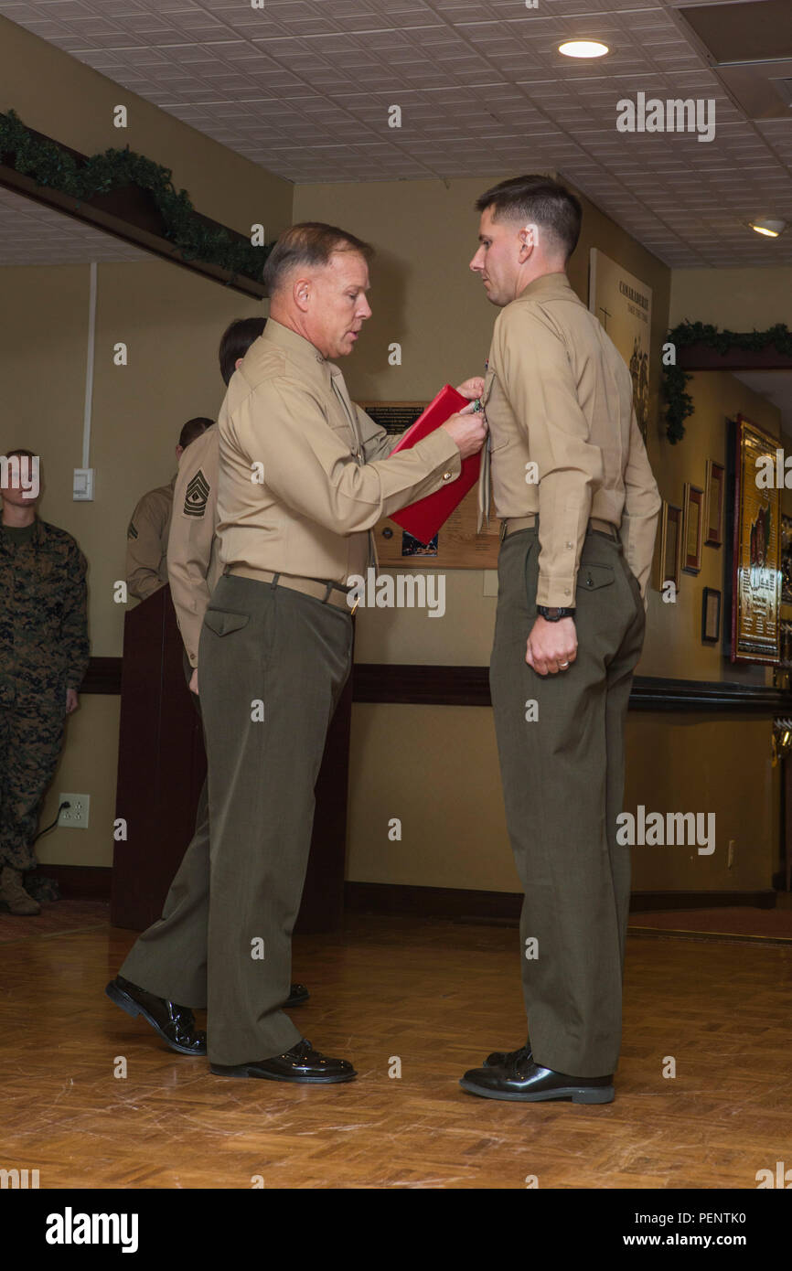 U.S. Marine Corps Col. Chandler Seagraves, commanding officer ...