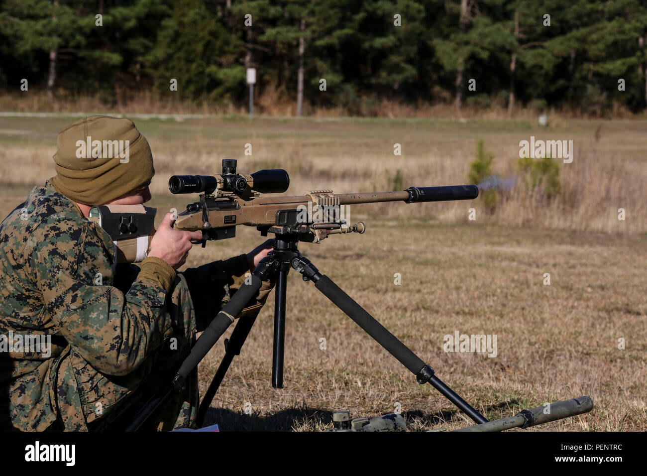 Lance Cpl. Richard K. Wiebe, a student undergoing the 2nd Marine ...