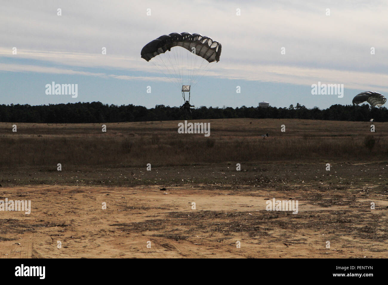 A U.S. Army paratrooper with U.S. Army John F. Kennedy Special Warfare ...