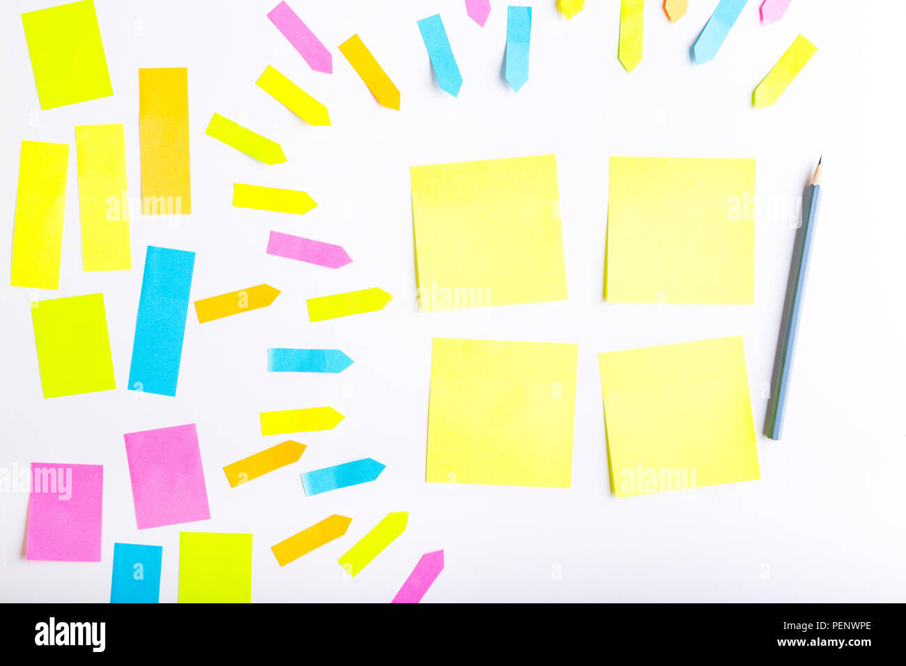 Different blank post it notes hi-res stock photography and images - Alamy