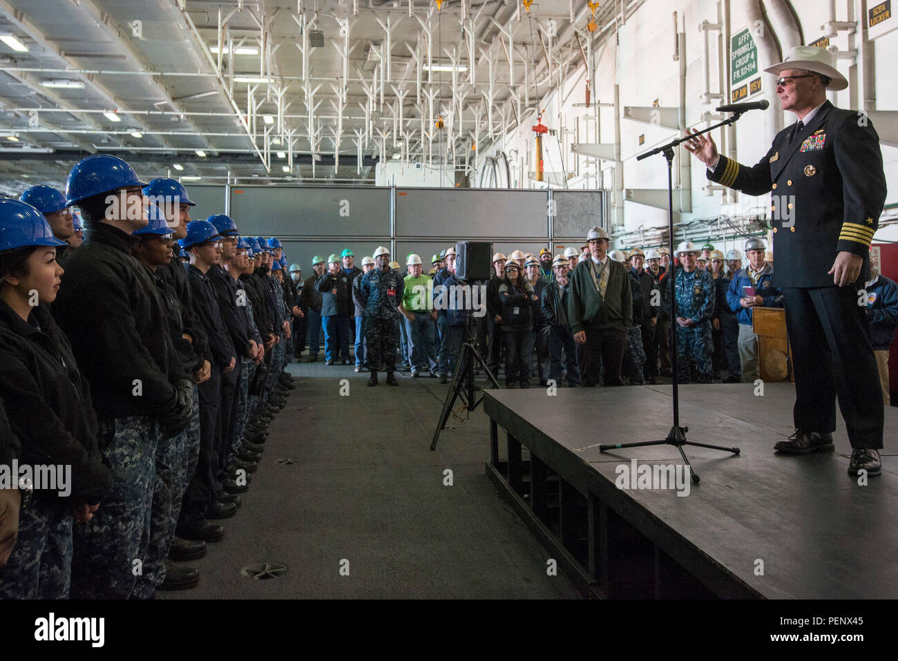 160115-N-YD641-129 YOKOSUKA, Japan (Jan. 15, 2016) Capt. Chris Bolt ...
