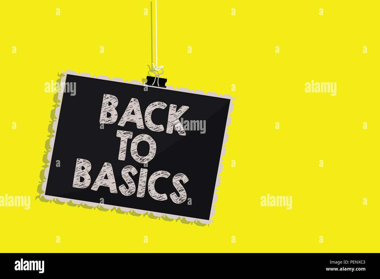 Writing note showing Back To Basics. Business photo showcasing Return ...