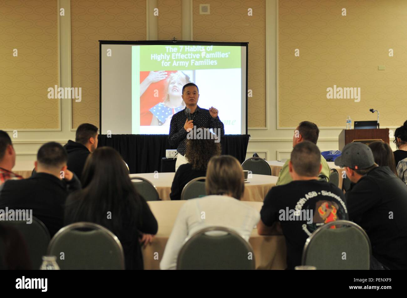 Chaplain Sung Kim of the 63rd Regional Support Command teaches a ...