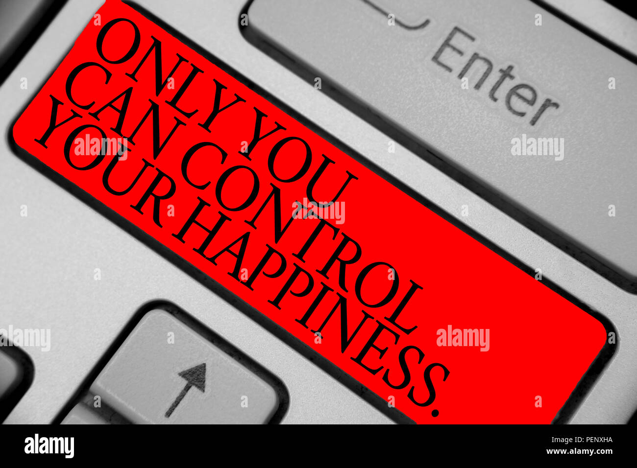 Text sign showing Only You Can Control Your Happiness.. Conceptual ...