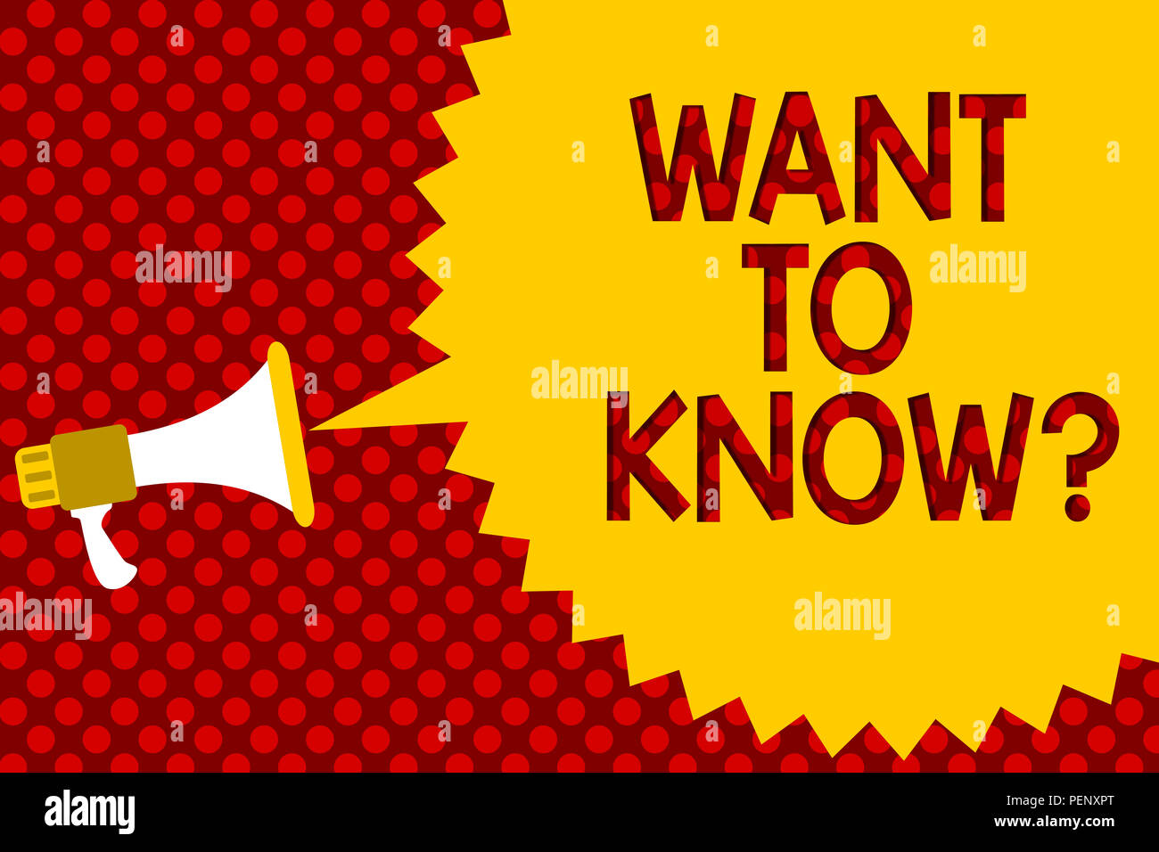 Text sign showing Want To Know question. Conceptual photo Request for ...