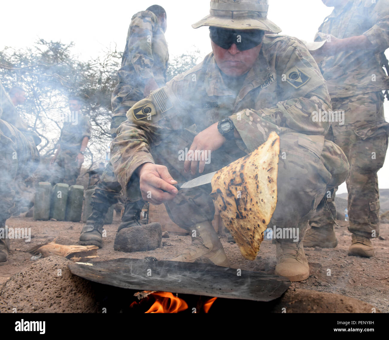 U.S. Army Spc. Christopher Reeves, 2-124 Infantry Battalion mechanic ...