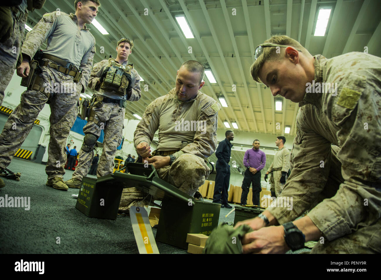 U.S. Marines and Sailors with Maritime Raid Force, 13th Marine ...