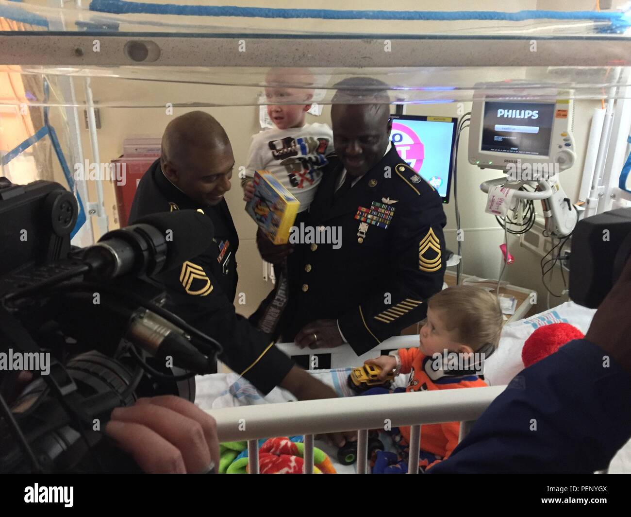 Master Sgt. Troy Roberson and Sgt. 1st Class Joseph Bush from the 11th ...