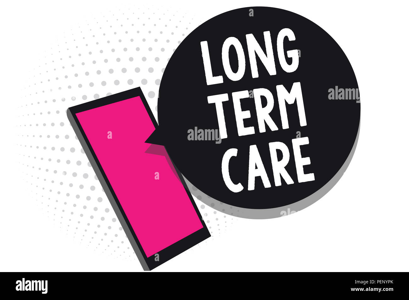 Text sign showing Long Term Care. Conceptual photo Adult medical ...