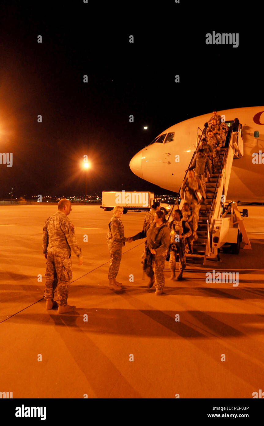 From left, Lt. Col. Michael Karns, commander, 2206th Mobilization ...