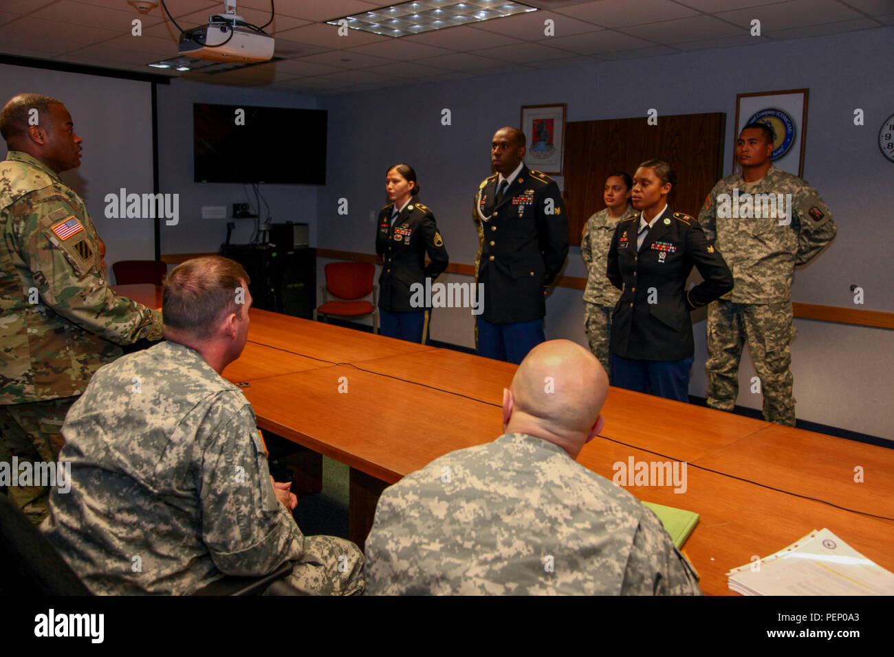 U.S. Army Command Sgt. Maj. Timothy Coleman, command sergeant major of ...