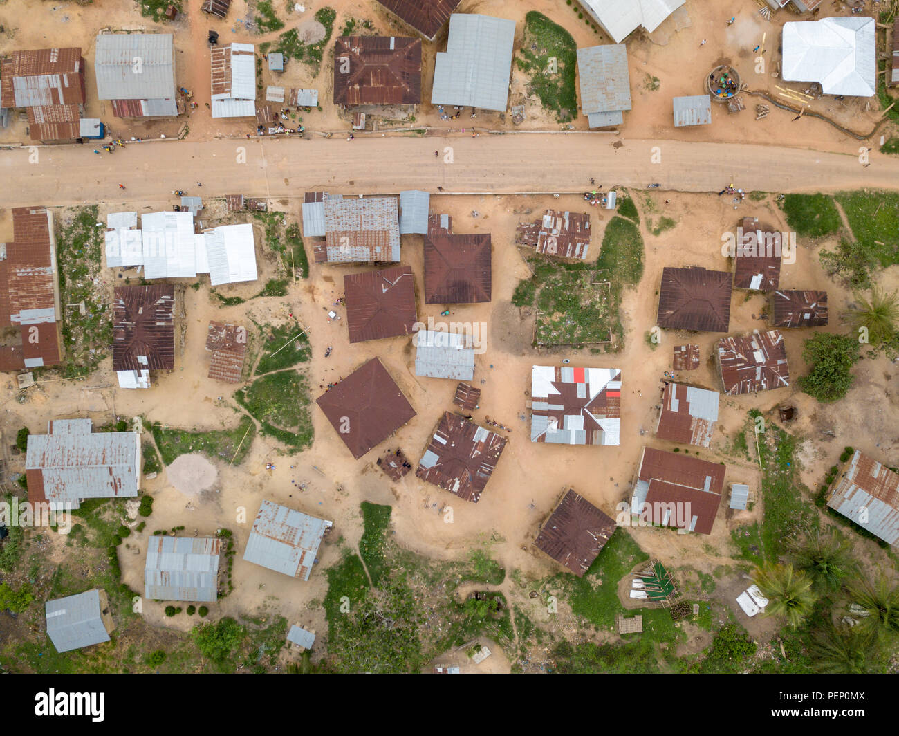 The paved road from monrovia to Ganta, Liberia Stock Photo - Alamy