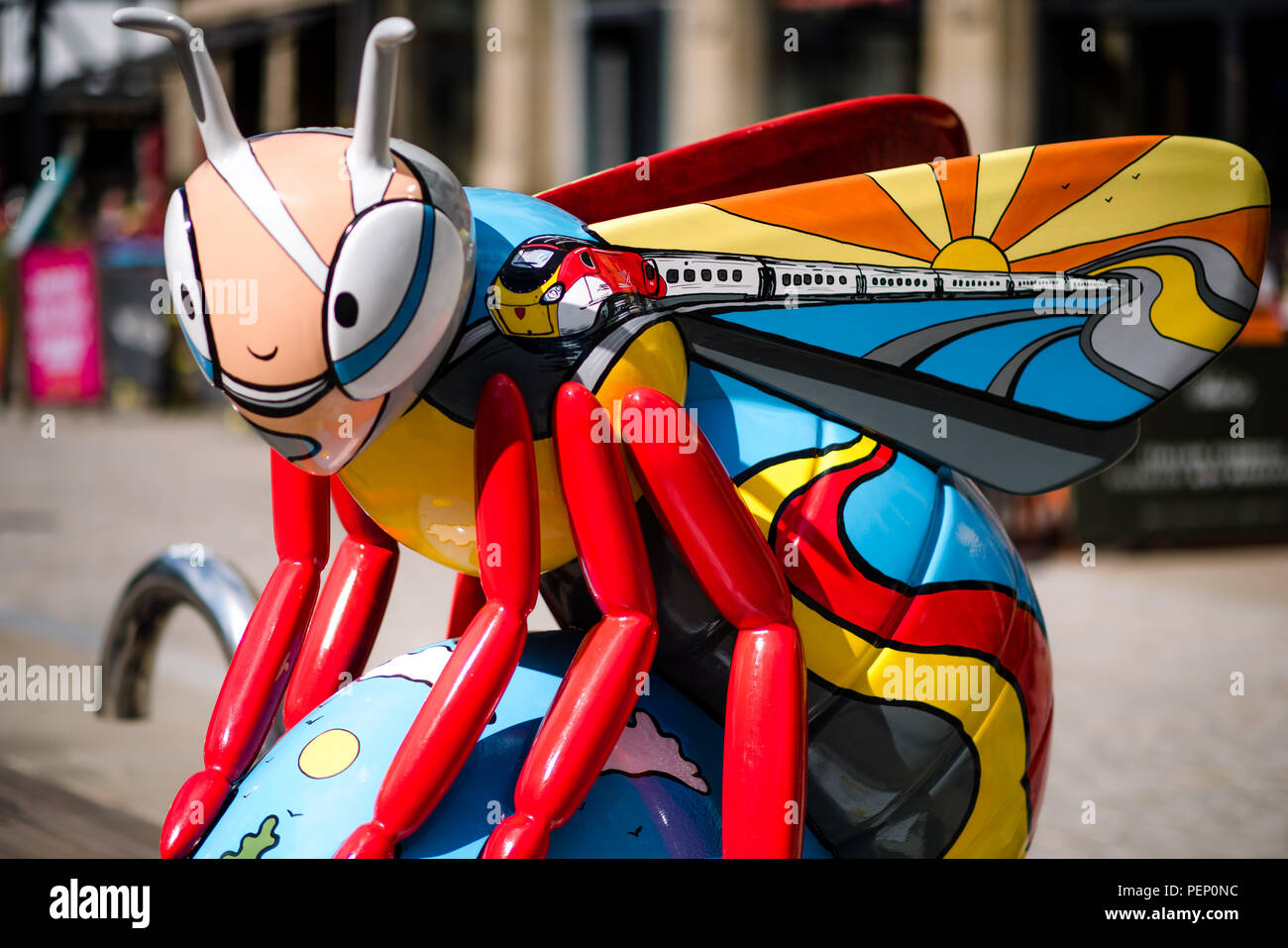 Bee in the City. Manchester. United Kingdom Stock Photo - Alamy