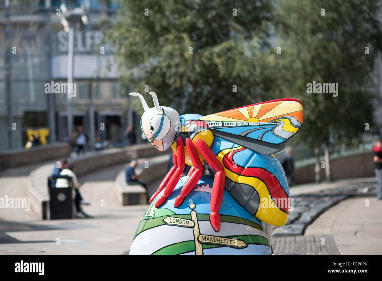 Bee in the City. Manchester. United Kingdom Stock Photo - Alamy