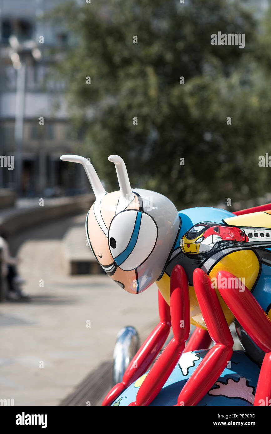 Bee in the City. Manchester. United Kingdom Stock Photo - Alamy