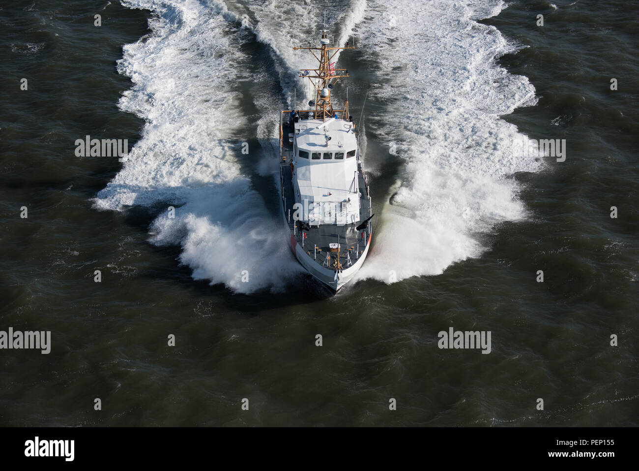 The Coast Guard Cutter Finback, Ibis and Mako underway in the Atlantic ...