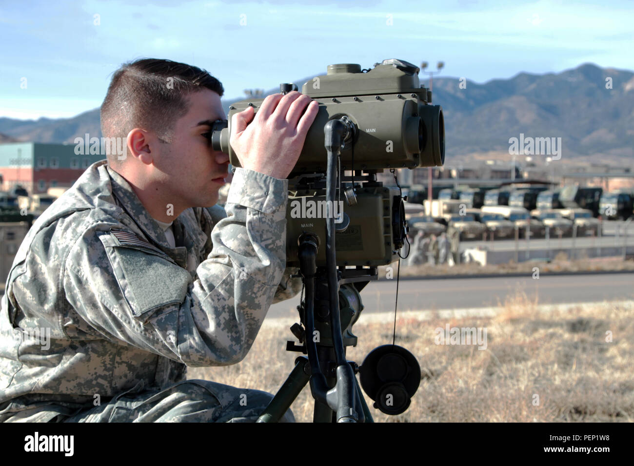 Spc. Samuel Palacios, forward observer, Headquarters and Headquarters ...