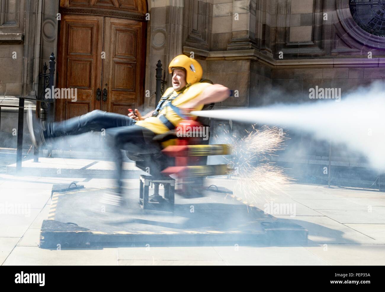 Edinburgh, UK. 16th Aug 2018. The noughties TV show Brainiac celebrates ...