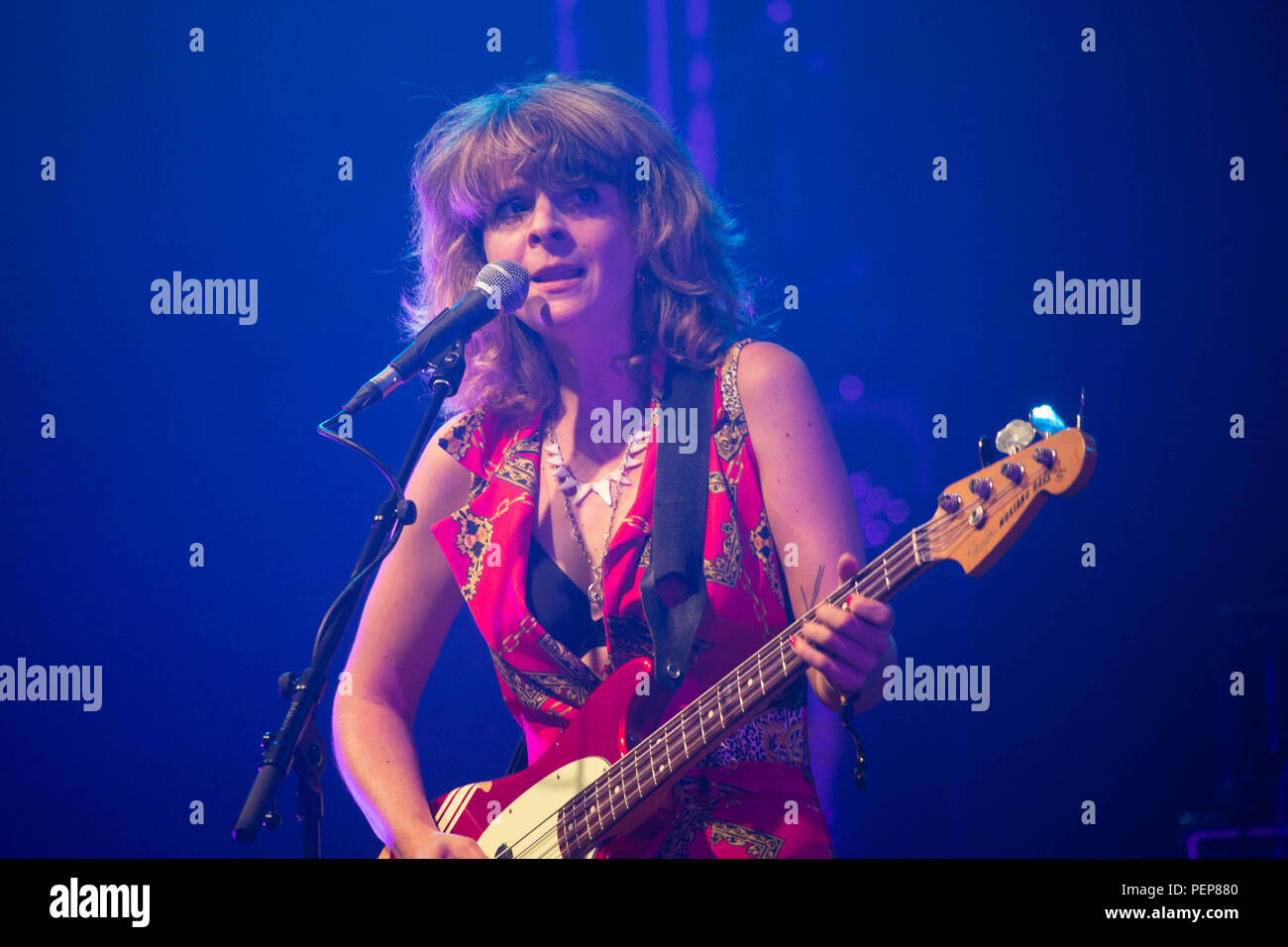 BAS JAN, CONCERT, 2018: Serafina Steer of the avant-garde pop group Bas ...