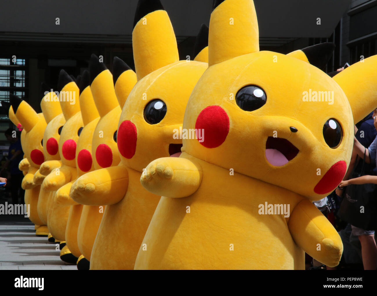 Yokohama, Japan. 16th Aug, 2018. Nintendo's videogame software Pokemon ...