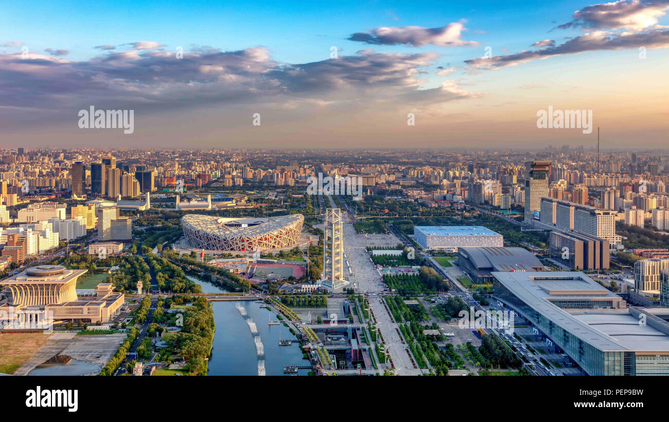 Beijing, Beijing, China. 17th Aug, 2018. Beijing, CHINA-A bird's-eye ...