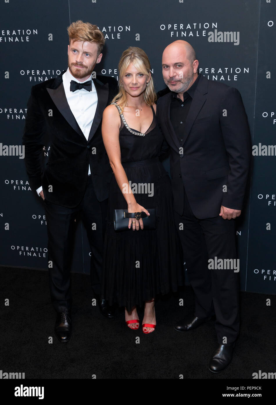 New York, USA - August 16, 2018: Matthew Orton, Melanie Laurent, Lior ...