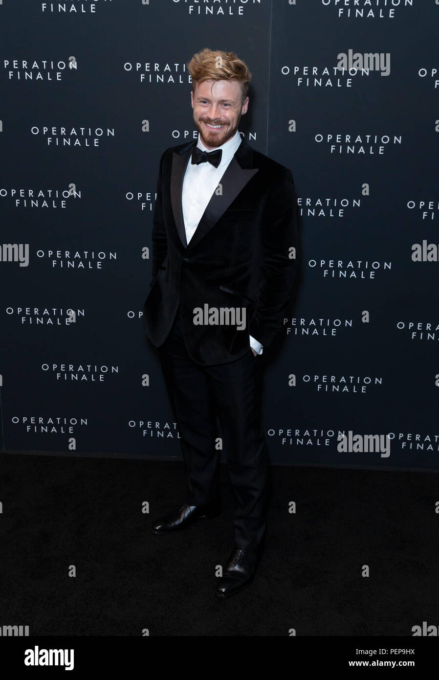 New York, USA - August 16, 2018: Matthew Orton attends Operation Finale ...